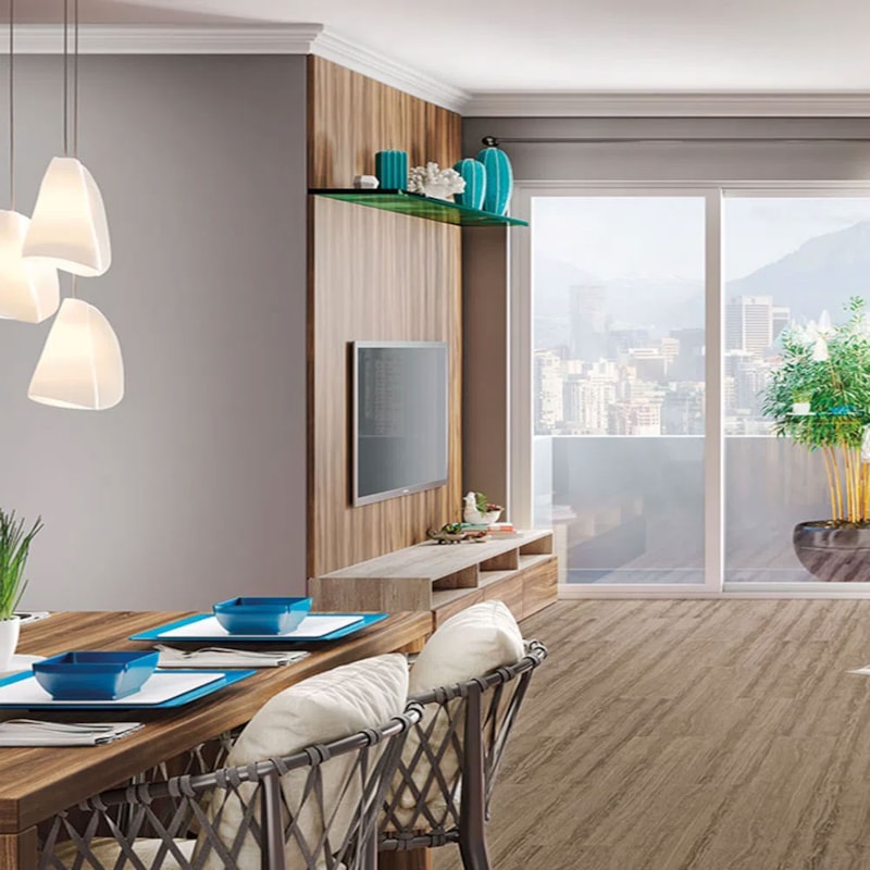 Piso Laminado Clicado Eucafloor em oferta aqui na Você Constrói